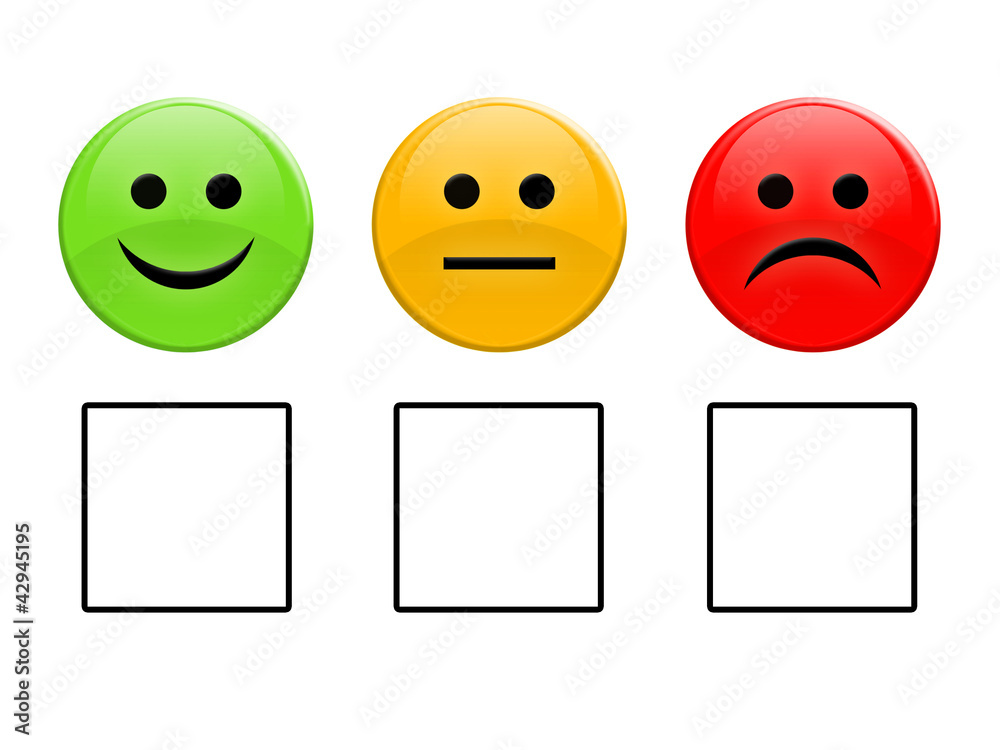 Smiley vote boxes Stock Illustration | Adobe Stock