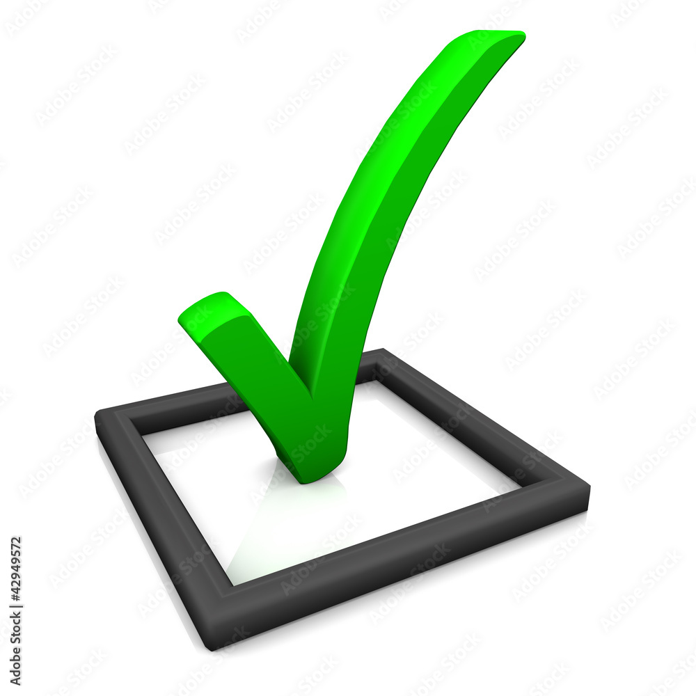 Check List Symbol Green Stock Illustration | Adobe Stock