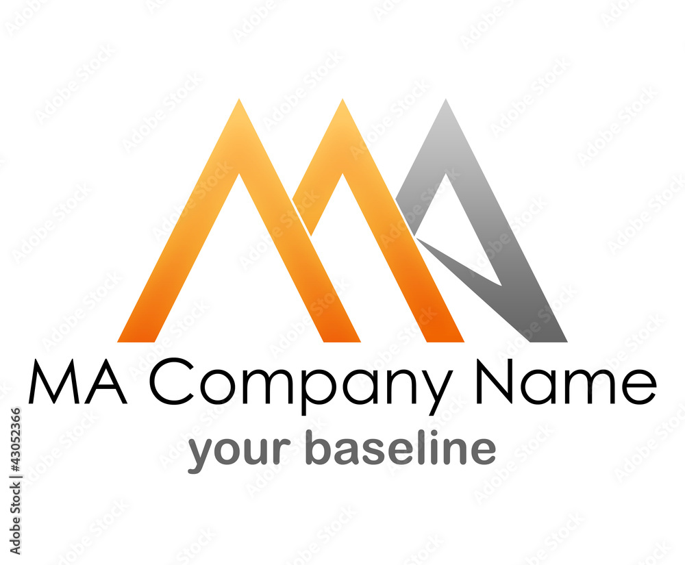 MA Company Logo Stock Vector | Adobe Stock