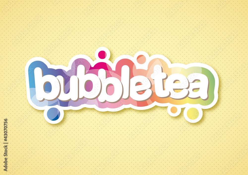 Bubble Tea Logo Stock Vector | Adobe Stock
