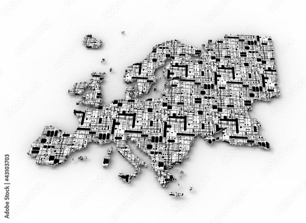 cube map of europe continent Stock Illustration | Adobe Stock
