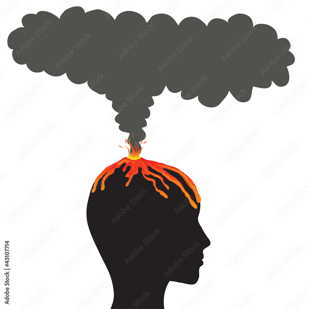 explosion brain, vector concept Stock Vector | Adobe Stock