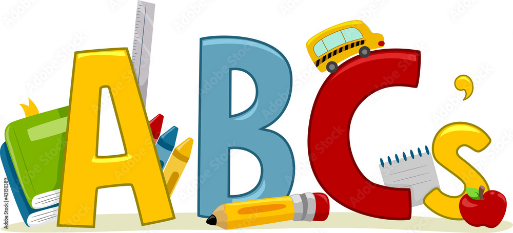 Learning ABCs Stock Vector | Adobe Stock