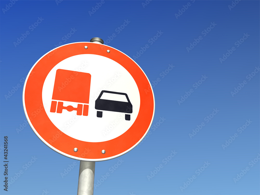 Lkw Uberholverbot Schild