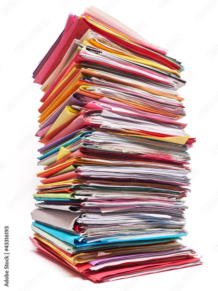 Aktenstapel Stock-Foto | Adobe Stock