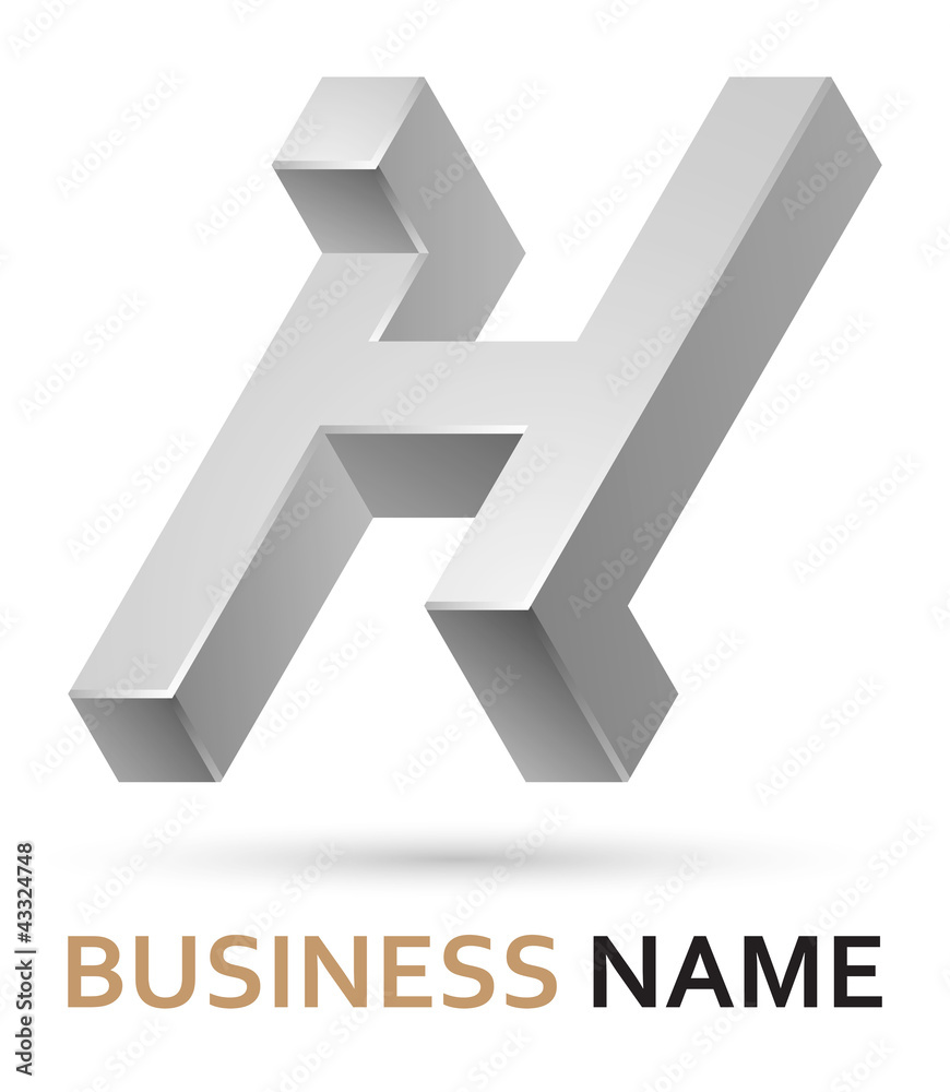 Alphabet logo design - letter H Stock Vector | Adobe Stock