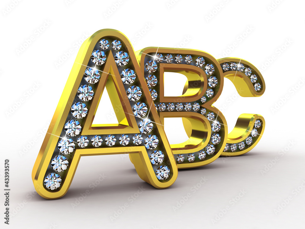 Alphabet with letters A,B,C Stock Illustration | Adobe Stock