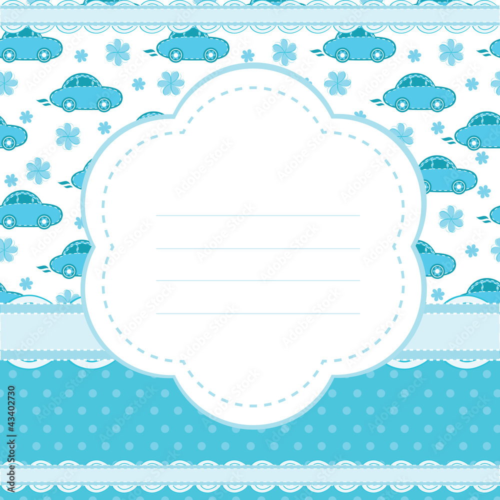 vector background for a baby boy Stock Vector | Adobe Stock