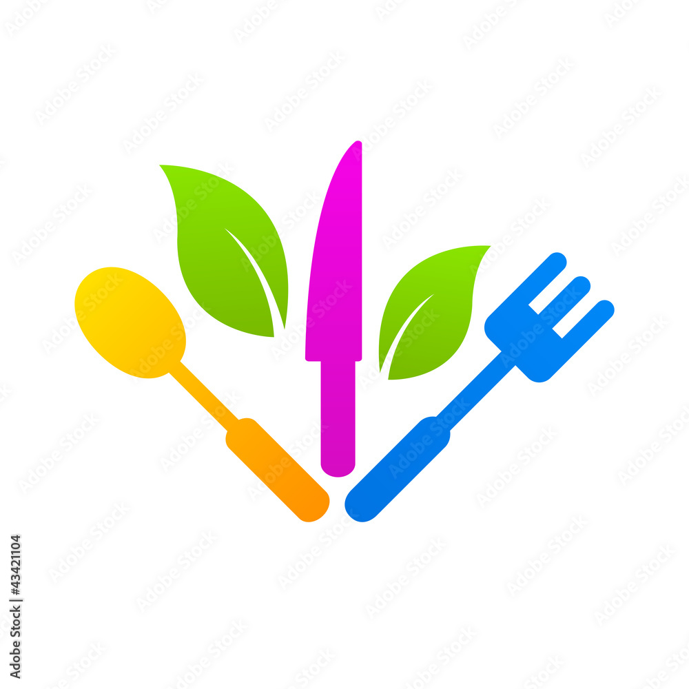 Kitchen set business logo sign. Stock Vector | Adobe Stock