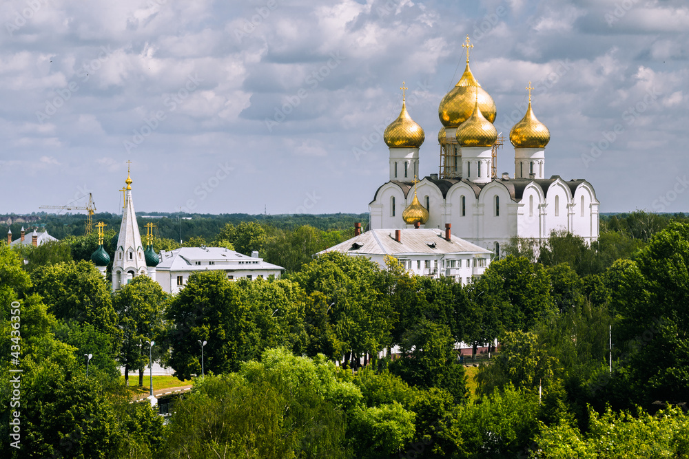 Cathedral of Assumption of Blessed Virgin Mary in Russia Stock Photo ...
