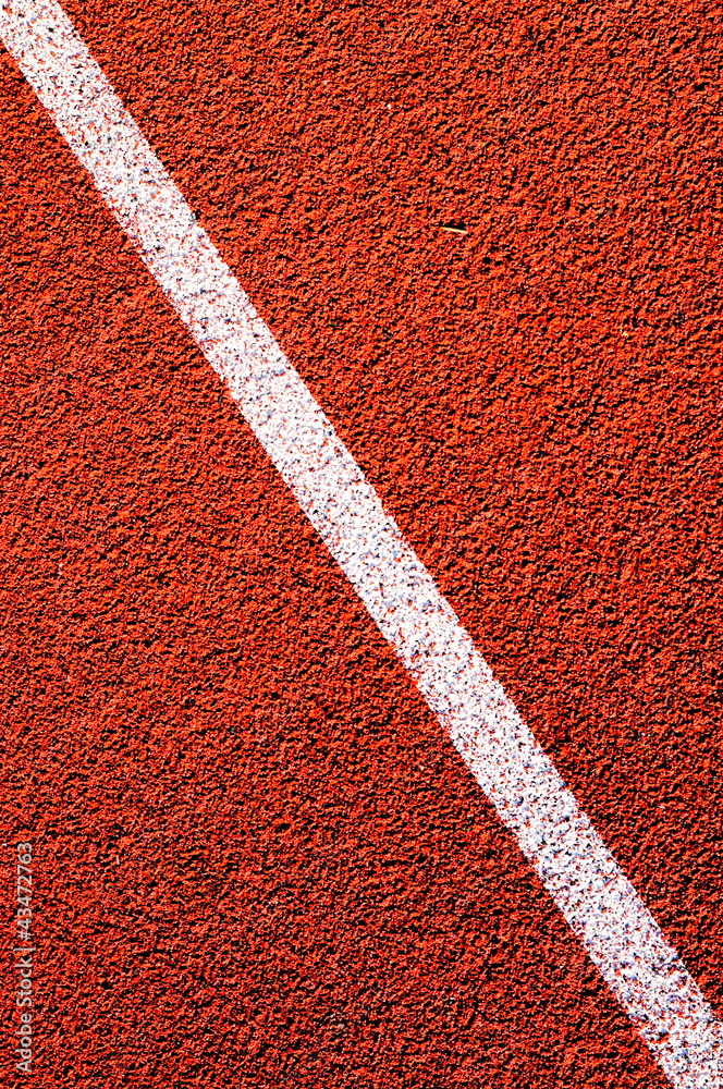 Tartan slant track and field stadium Stock Photo | Adobe Stock