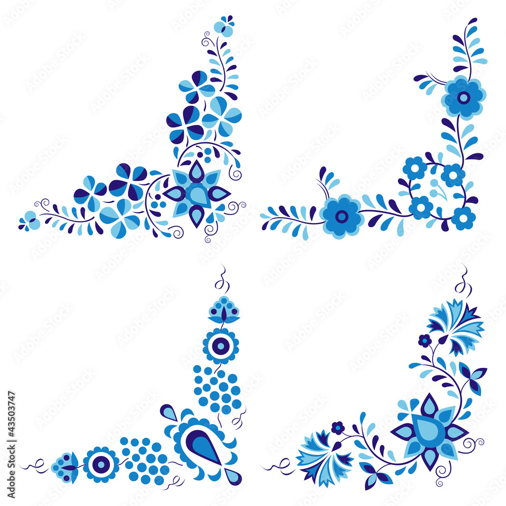 Traditional folk patterns Stock Vector | Adobe Stock