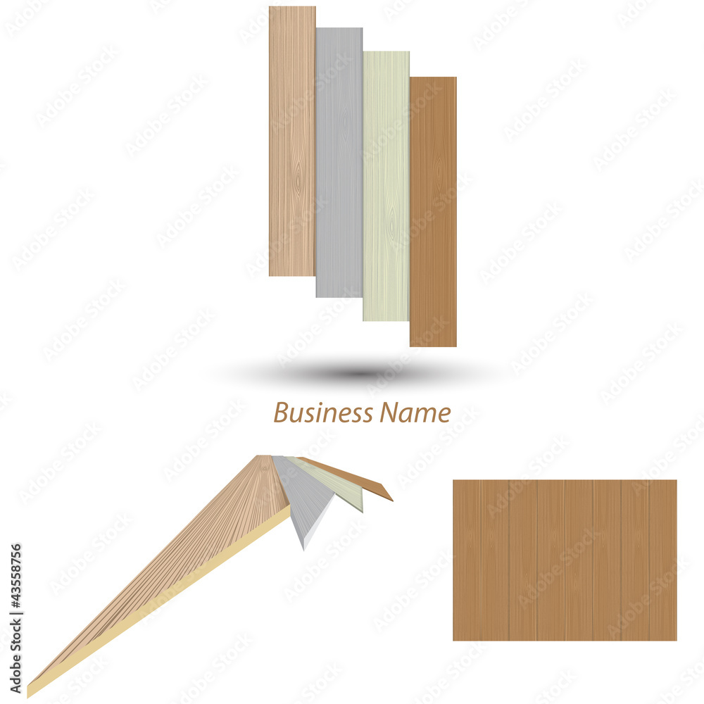 logo wood plank Stock Vector | Adobe Stock