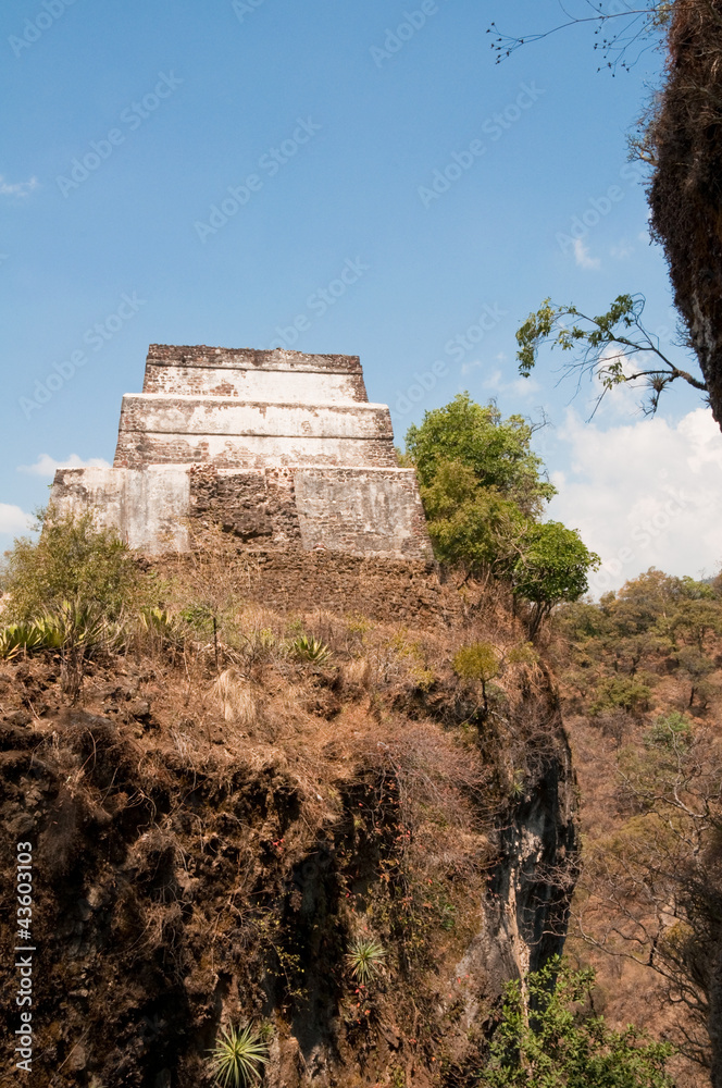 Pyramid at Tepozteco ruins in Tepoztlan, Mexico Stock Photo | Adobe Stock