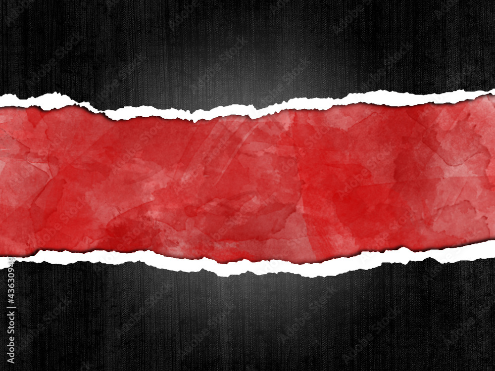 Papel rasgado, fondo, rojo, marco foto de Stock | Adobe Stock