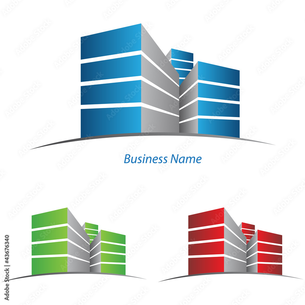 logo building Stock Vector | Adobe Stock