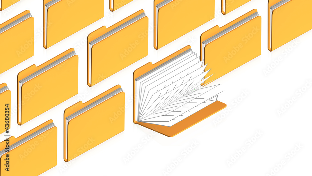 Many folders Stock Illustration | Adobe Stock