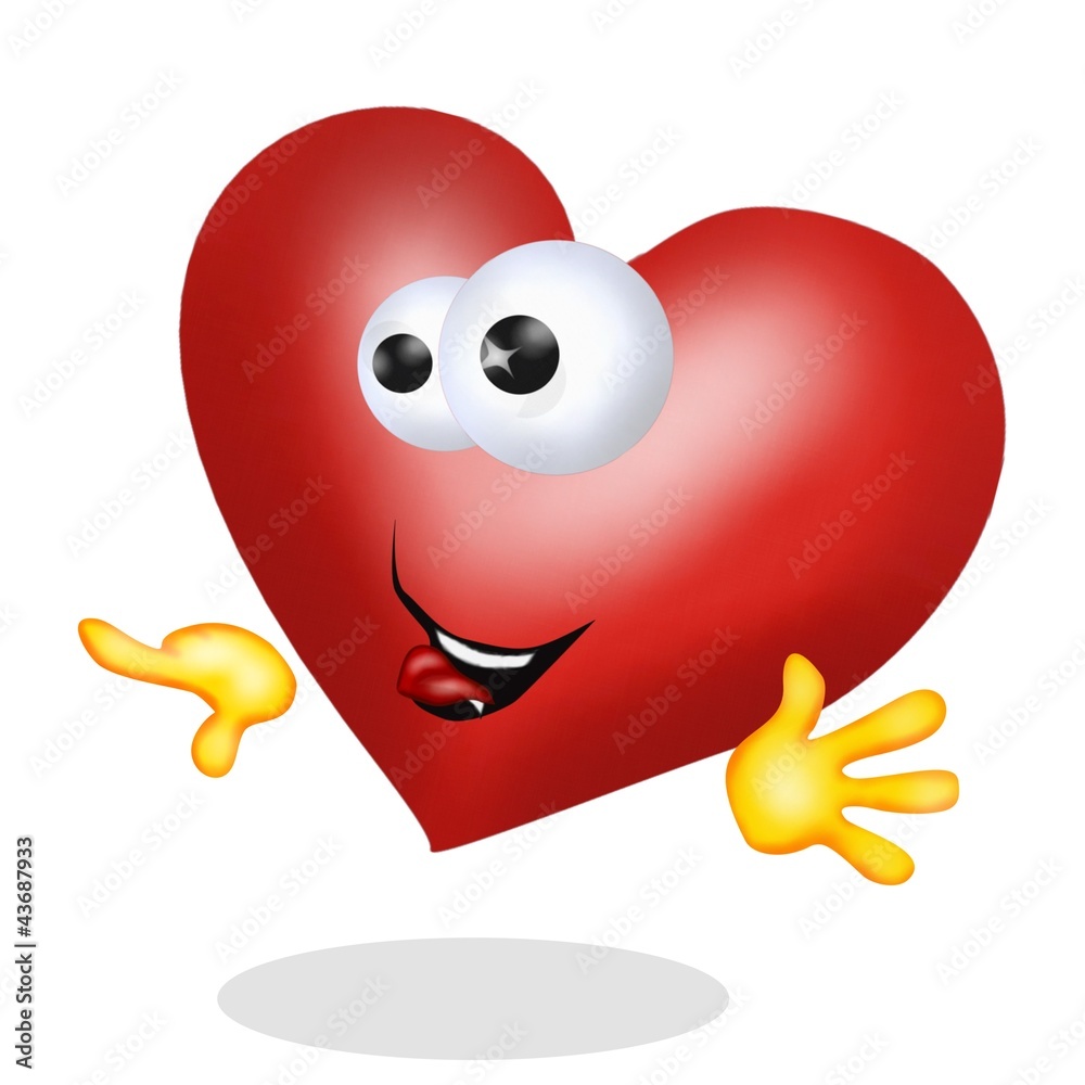 Illustrazione Stock cuore smile | Adobe Stock