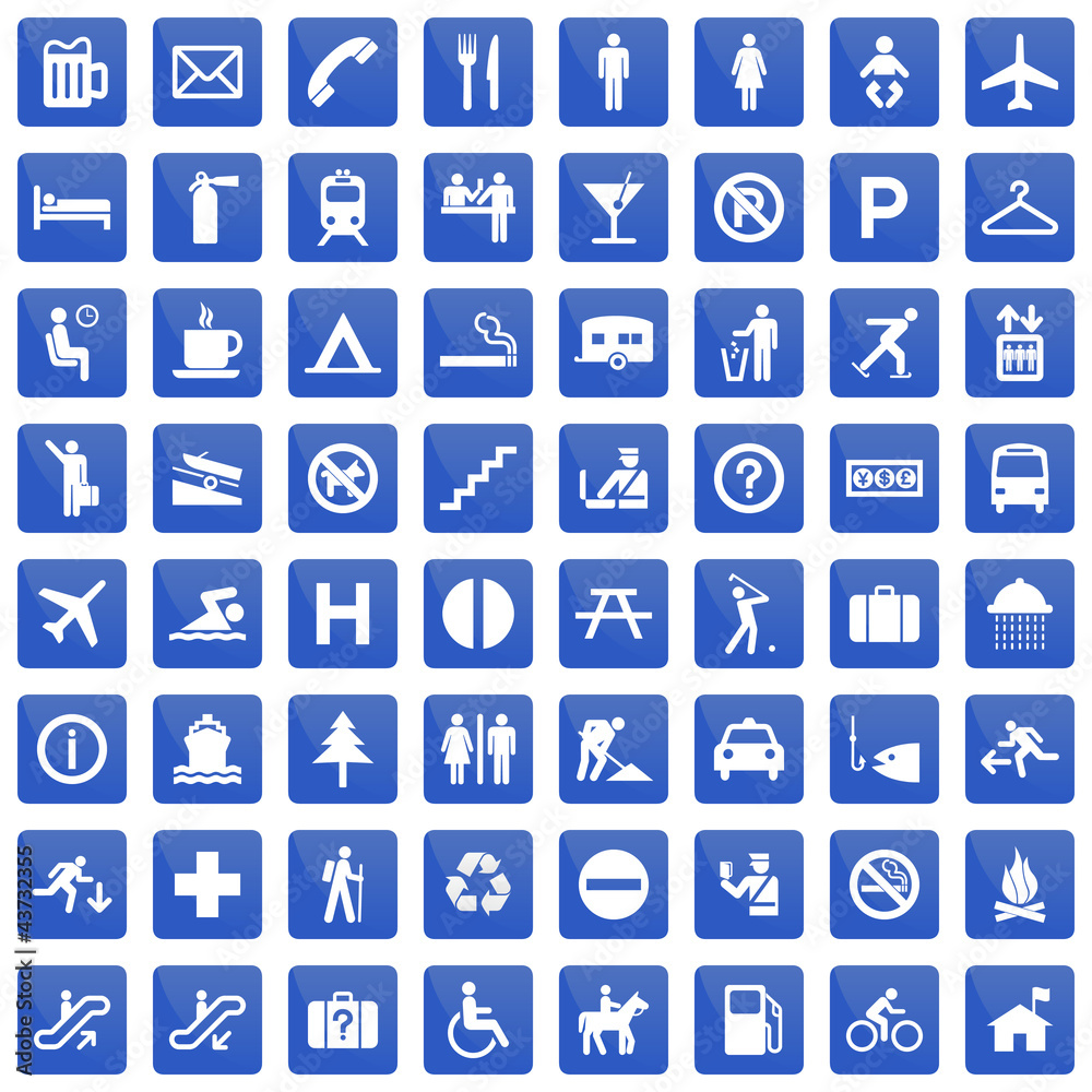 pictogram set Stock Vector | Adobe Stock