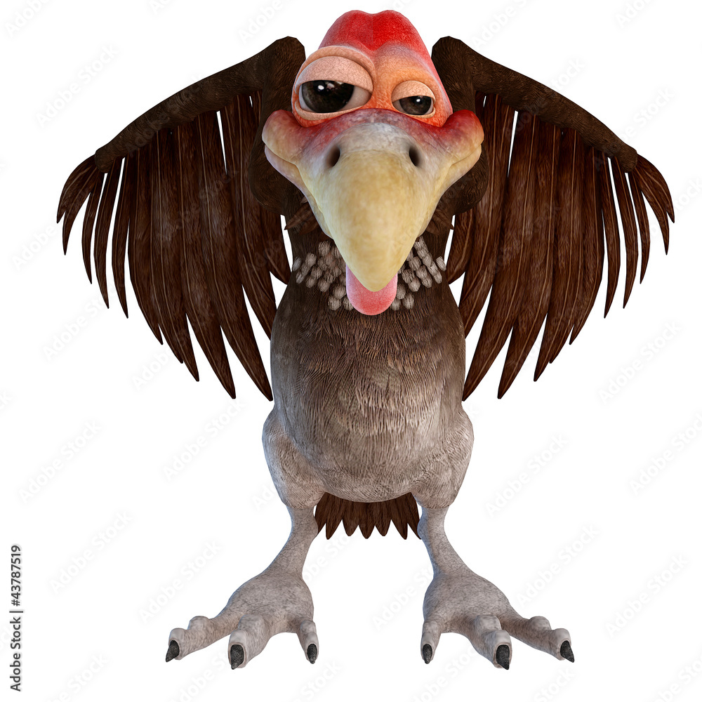 Scary Vulture Cartoon