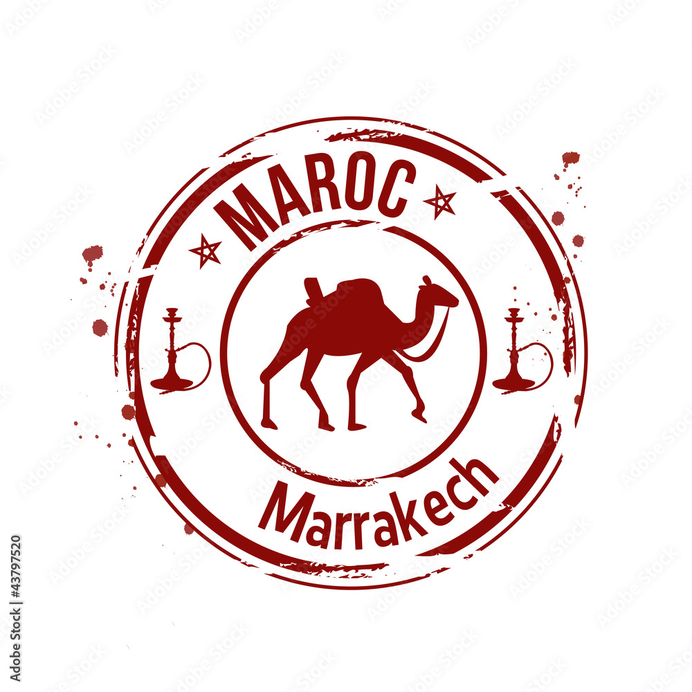 timbre Maroc Stock Vector | Adobe Stock