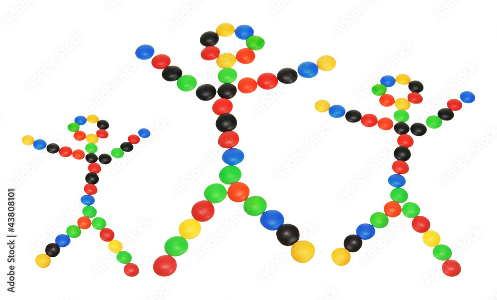 Candy Stick Figures Stock Photo | Adobe Stock