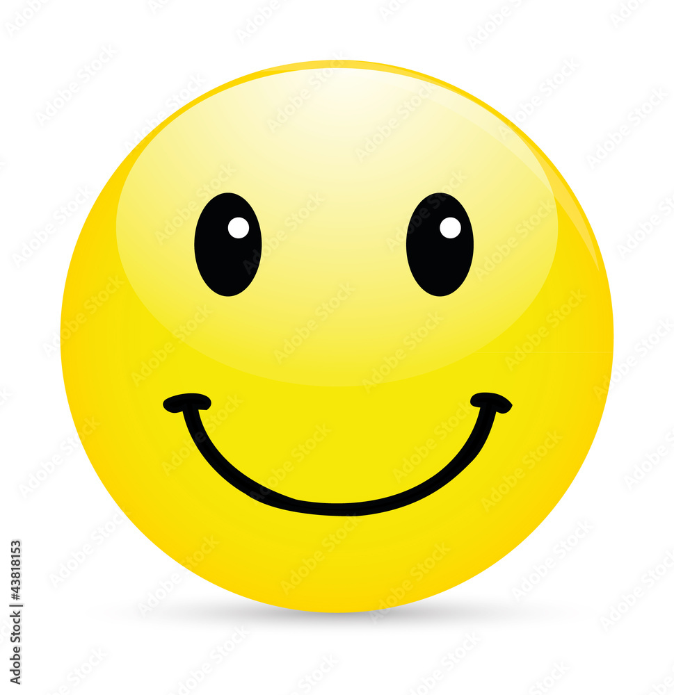 Smiley icon Stock Vector | Adobe Stock