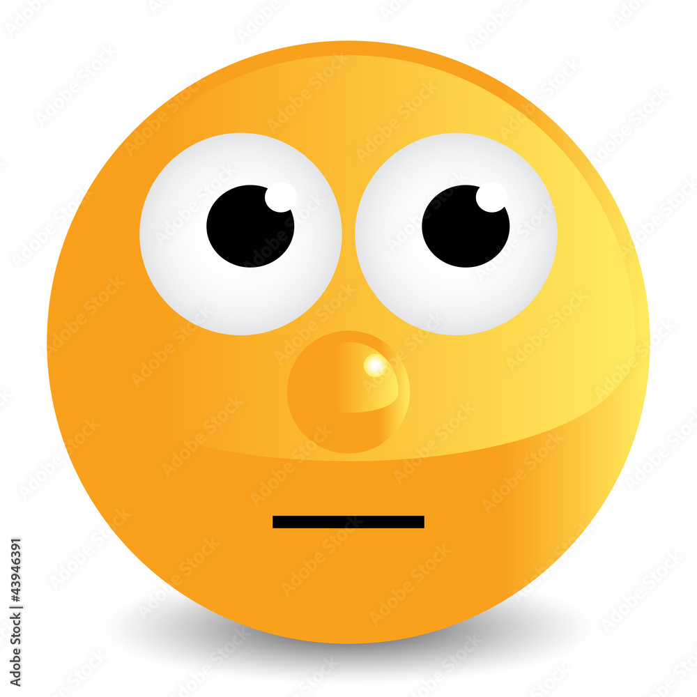 Vecteur Stock confused smiley | Adobe Stock