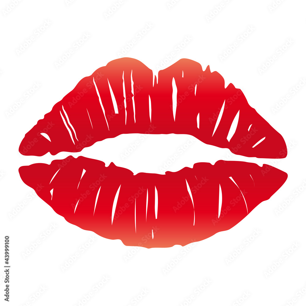 Kuss Stock-Vektorgrafik | Adobe Stock