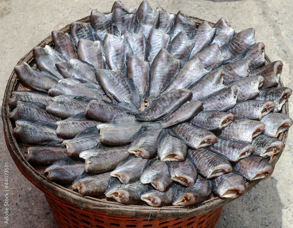 Dry out salty fish ( trichogaster pectoralis ) Stock Photo | Adobe Stock