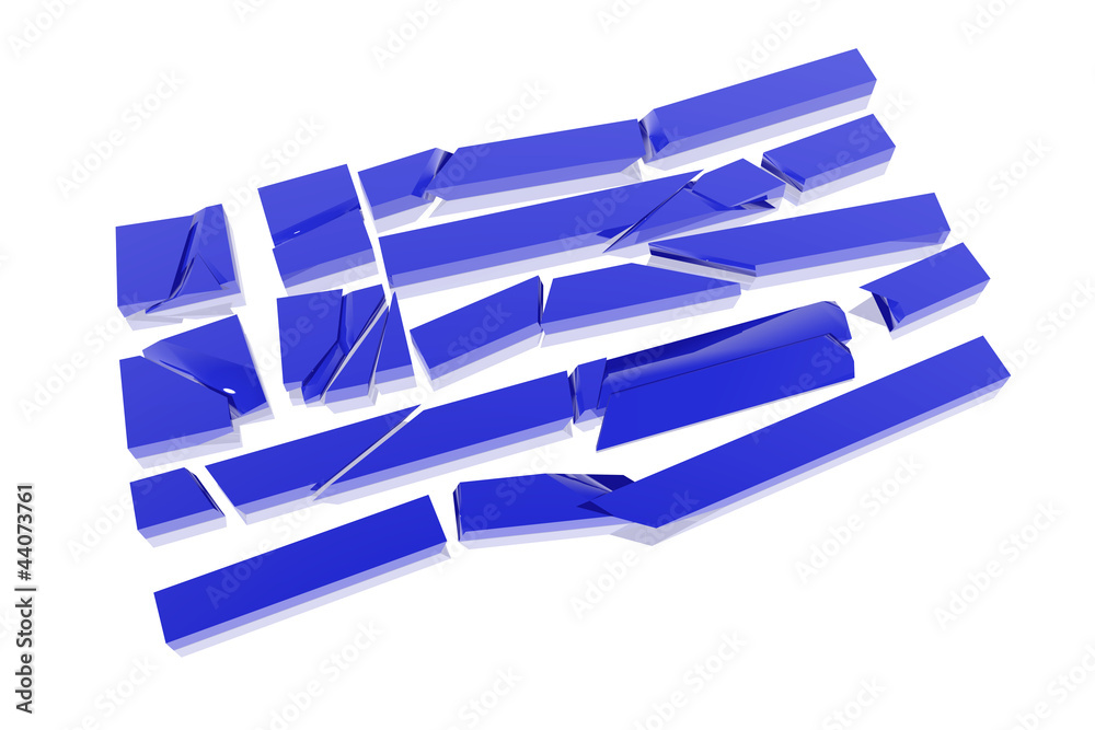 Bandera rota de Grecia en 3D Stock-Illustration | Adobe Stock