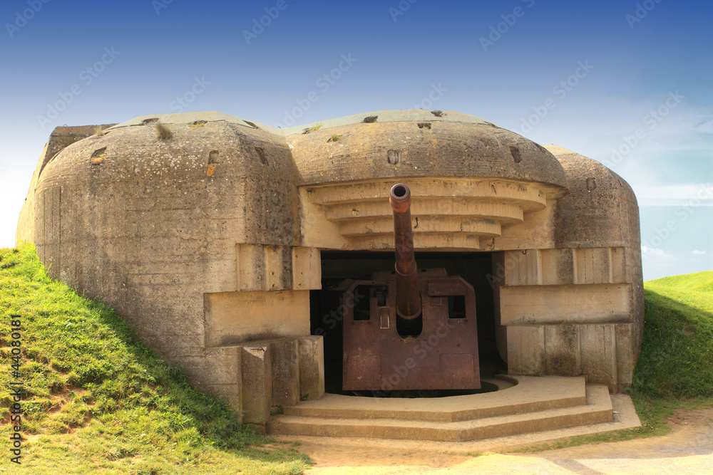 German bunker in Normandy from the Second World War Stock Photo | Adobe ...