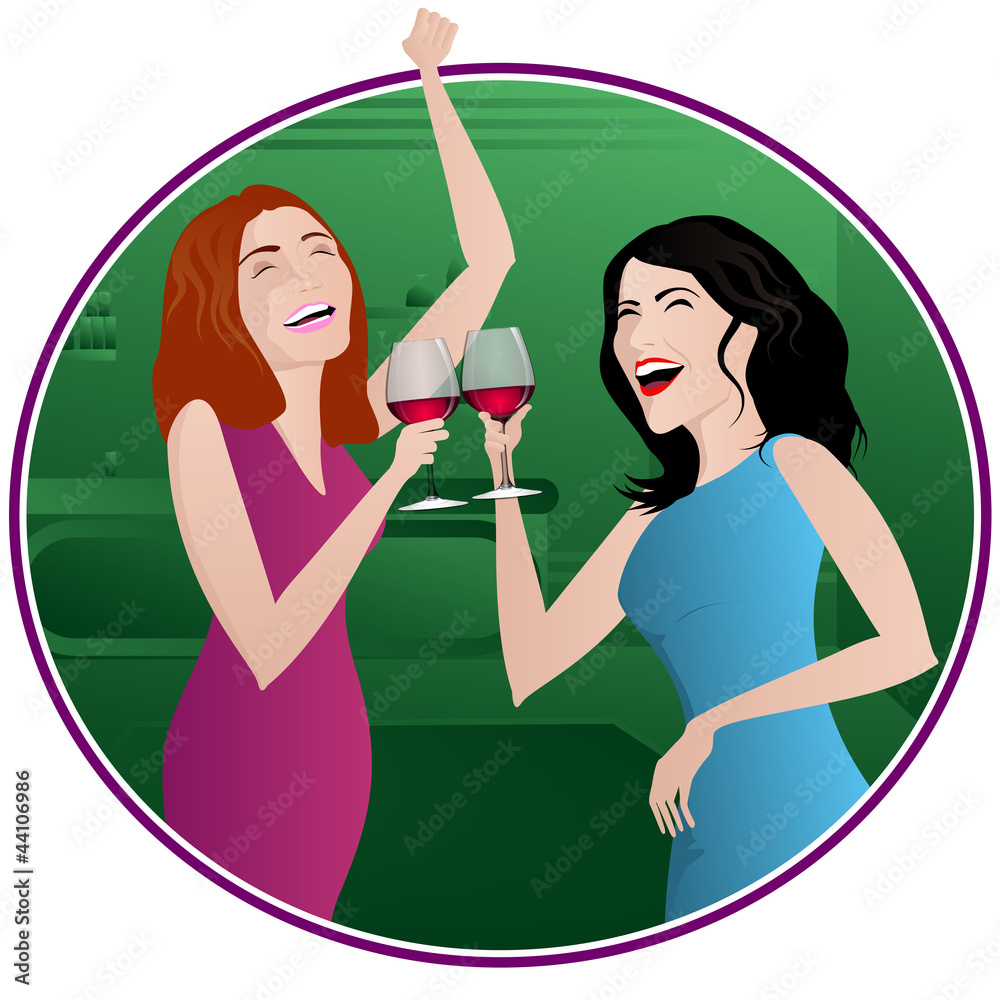 Girls Night Out Stock Vector | Adobe Stock