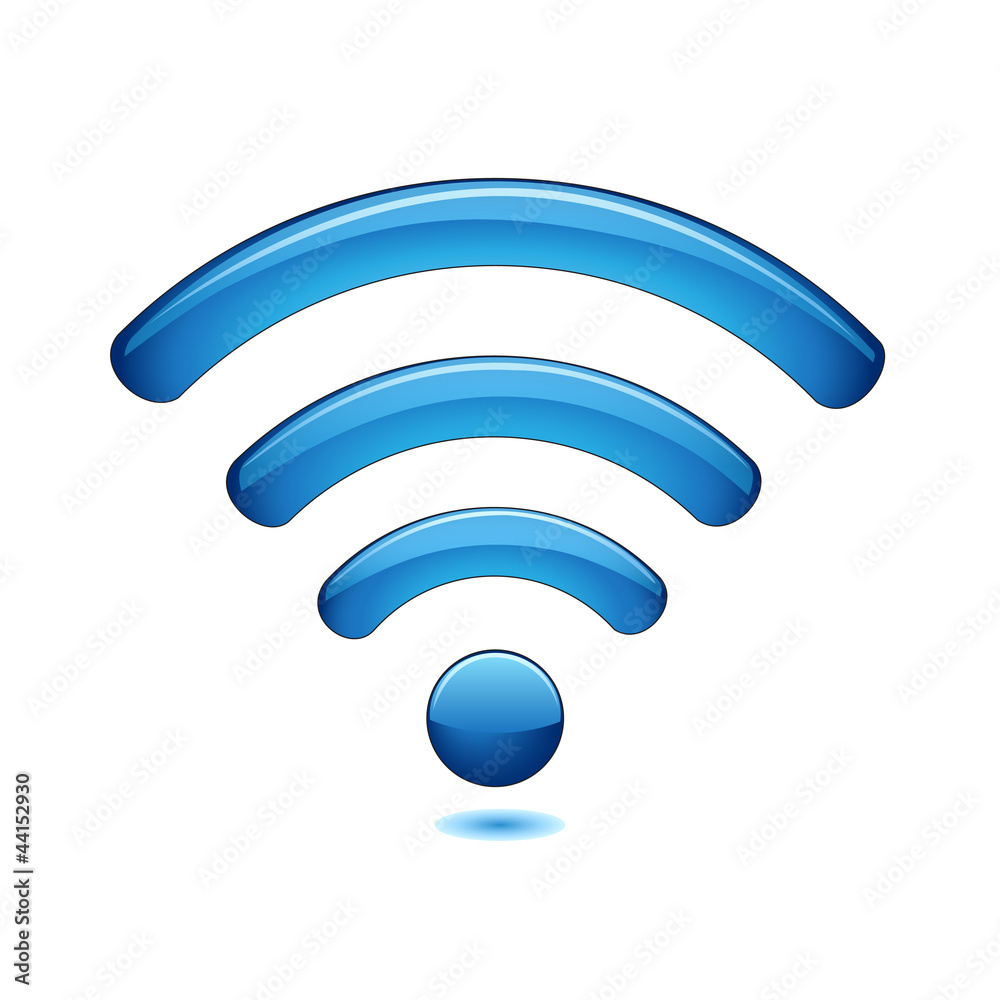 Wireless Network Symbol Stock Vector | Adobe Stock