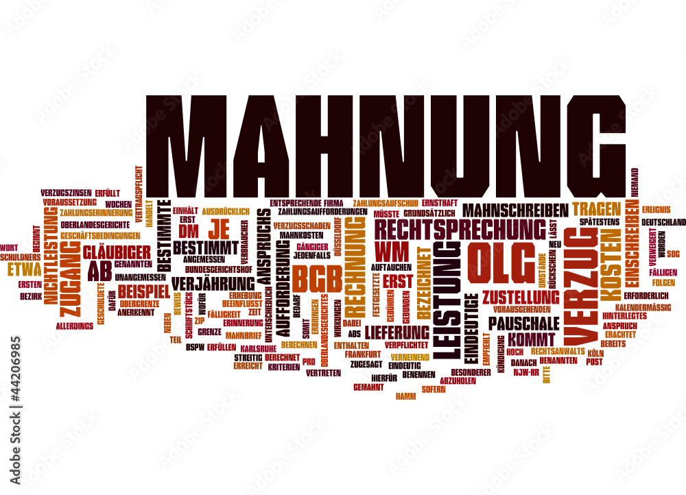 Mahnung Stock-Vektorgrafik | Adobe Stock