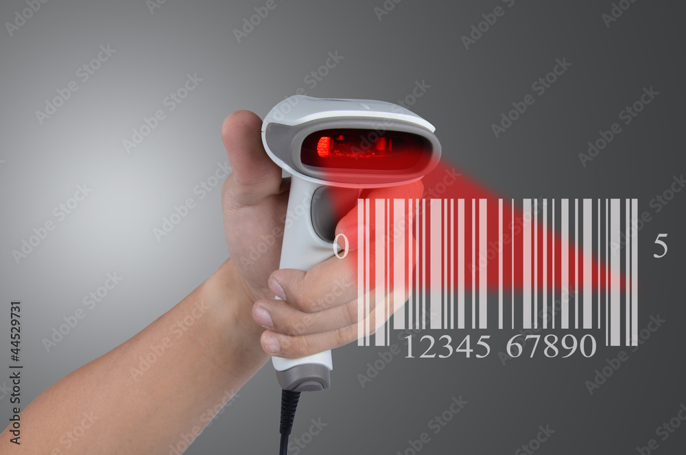 Using Scanner for scanning bar code read data to database server Stock ...