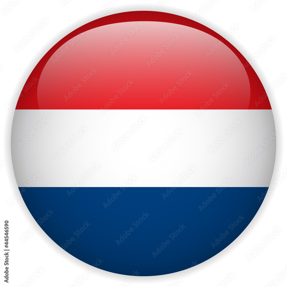 Netherlands Flag Glossy Button Stock Vector | Adobe Stock Netherlands Flag Glossy Button Stock Vector | Adobe Stock