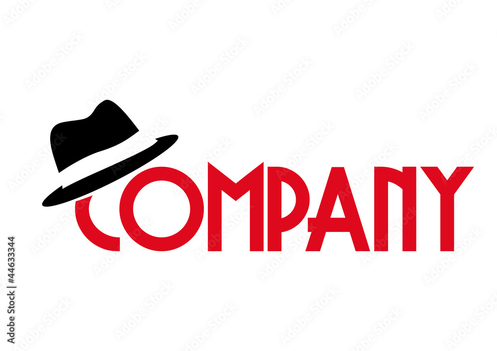 Logo word with hat # Vector Stock Vector | Adobe Stock