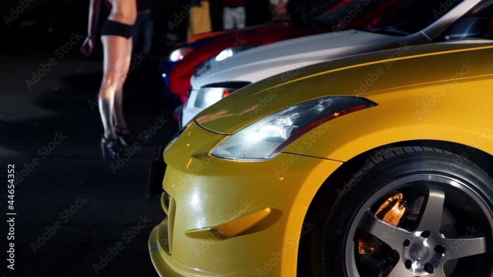 girl walks, then stopped, take off bra and drops it on ground Stock ...