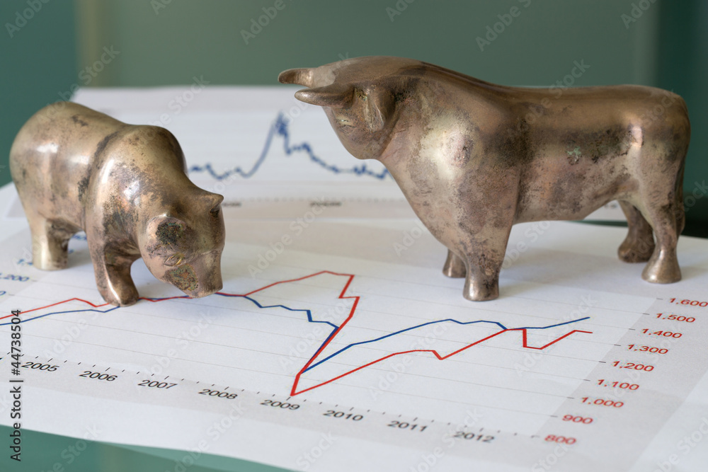 Baör und Bulle - Börse Stock-Foto | Adobe Stock