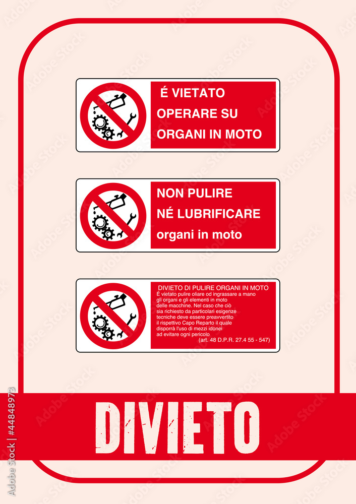 Segnale Divieto Kit 67 Stock Vector | Adobe Stock