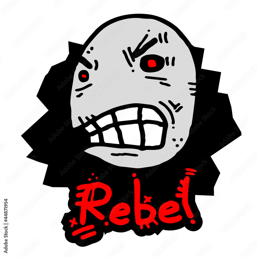 Rebel face animal Stock Vector | Adobe Stock