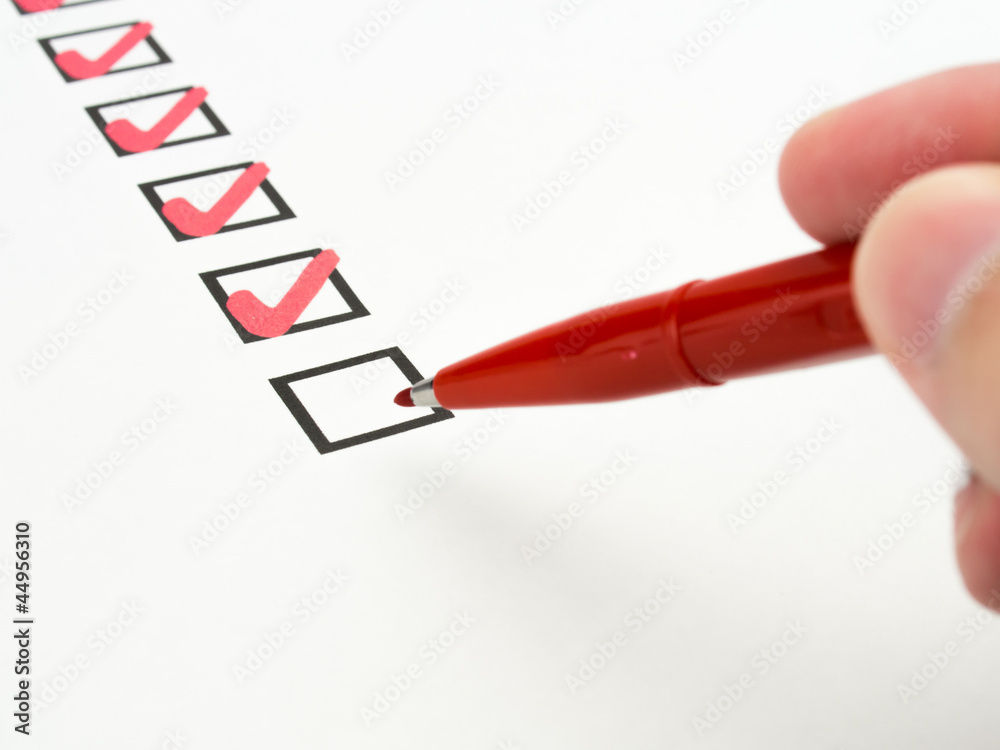 Tick check mark Stock Photo | Adobe Stock