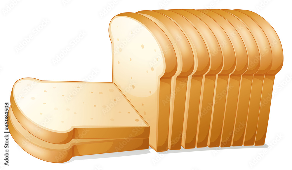 Bread slices Stock Vector | Adobe Stock