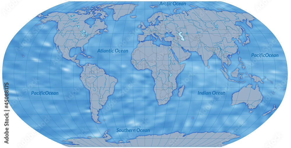 Gitternetzkarte der Welt Stock Vector | Adobe Stock