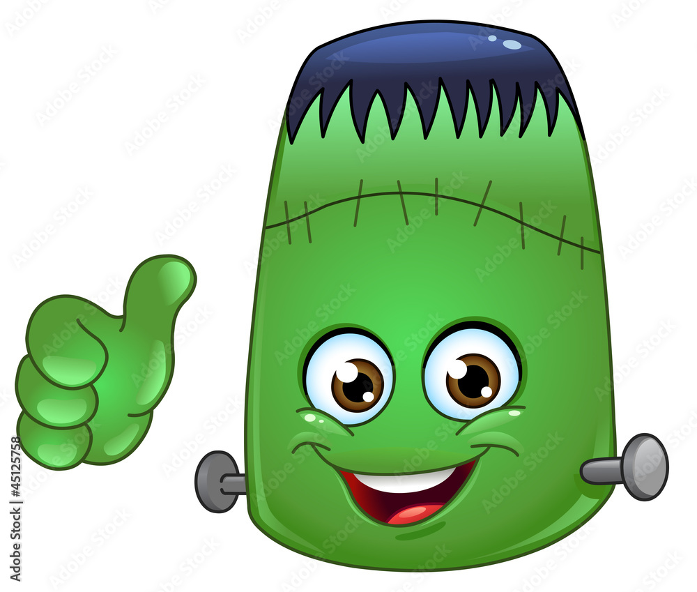 Frankenstein emoticon Stock Vector | Adobe Stock