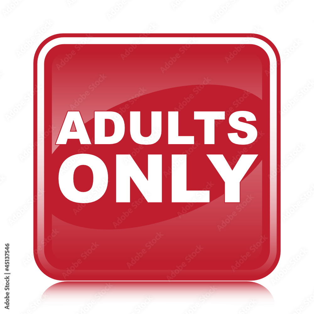 ADULTS ONLY ICON Stock Vector | Adobe Stock
