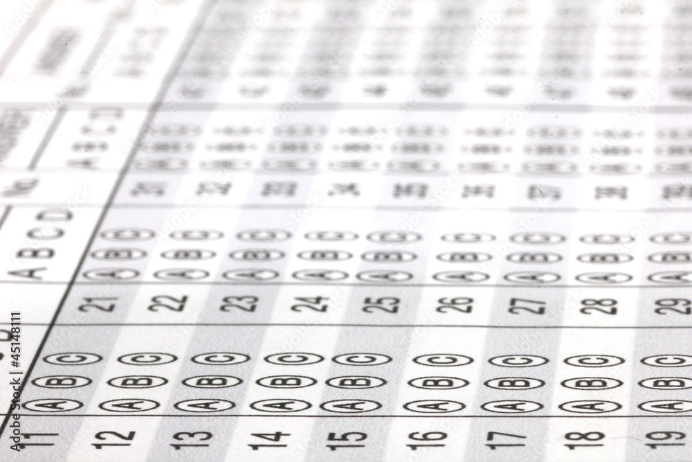 OMR Sheet Stock Photo | Adobe Stock