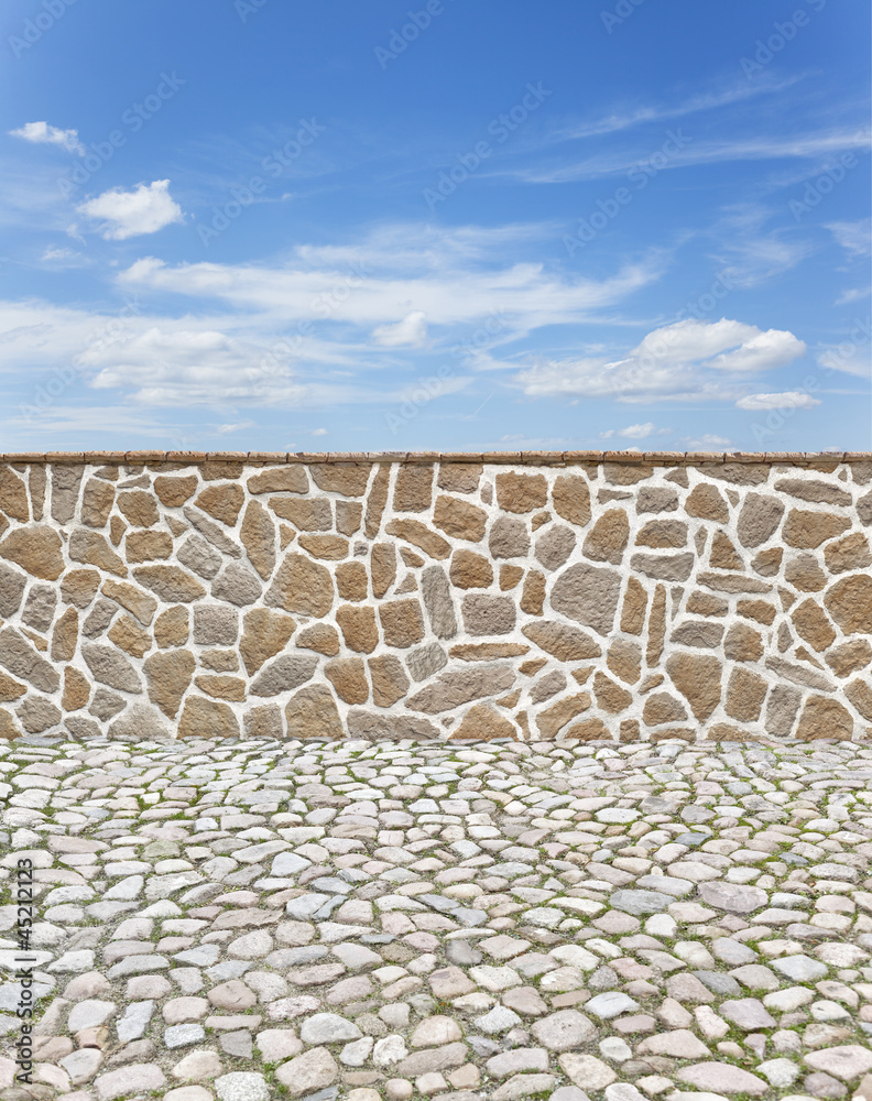 Terrassenmauer Stock-Foto | Adobe Stock