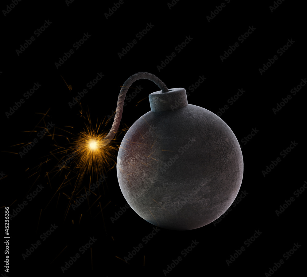Vintage bomb Stock Illustration | Adobe Stock